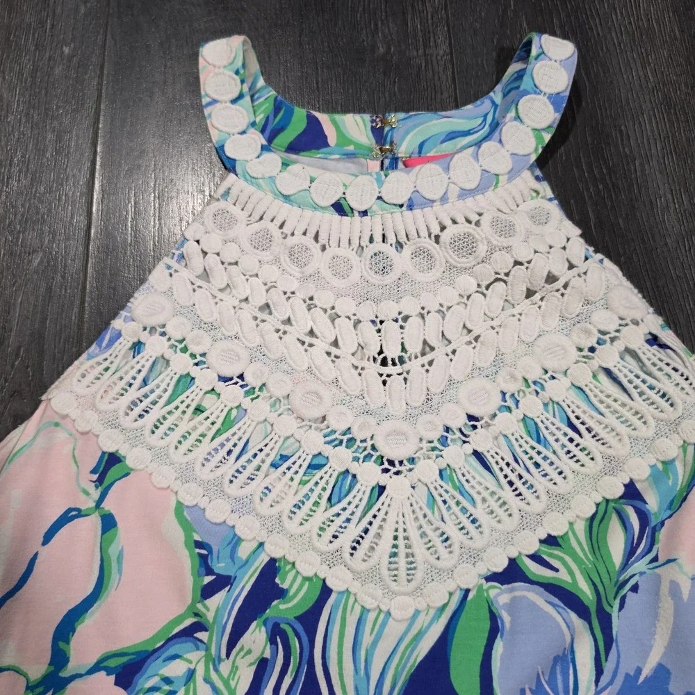 Lilly Pulitzer | Tops | Lilly Pulitzer Dawn Halter Top Women M Blue ...
